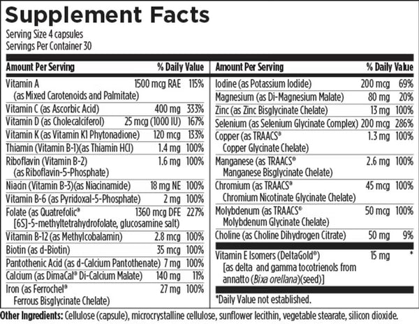 Prenatal Pro 120 Capsules | Designs for Health Prenatal Multivitamin ...